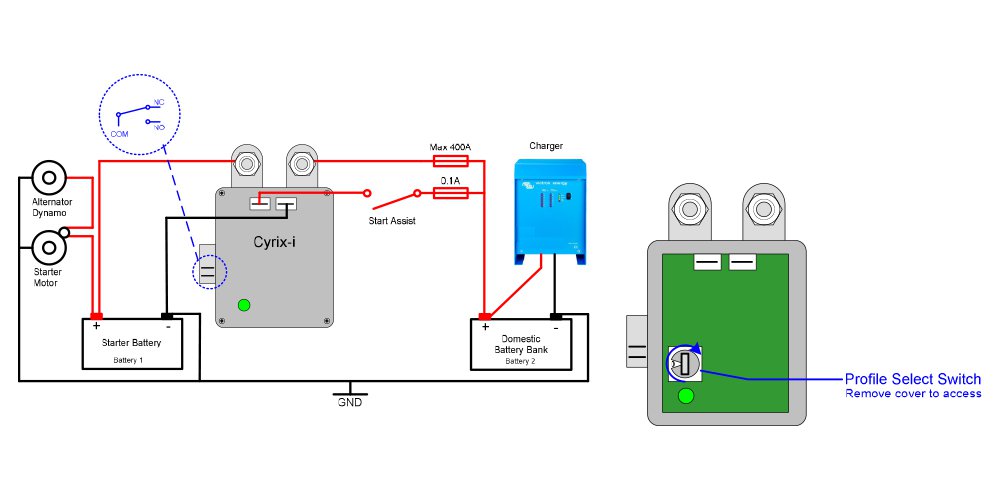 Combinadores de Baterías Cyrix 400A Victron Energy – Trimer